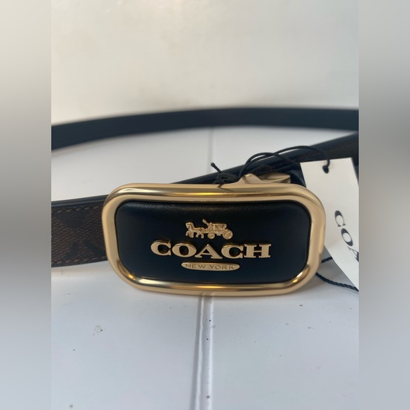 Coach | Accessories | Coach Nwt Monogram Morgan Brownblack Belt W A ...